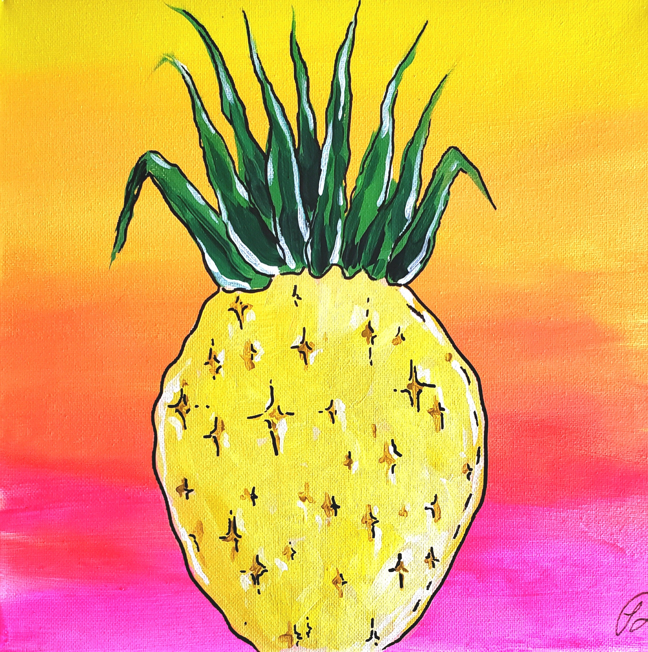 Art Box - Happy Pineapple – The Brush Bar Shop
